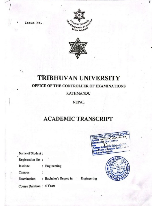 How to apply for Transcripts, NEC Engineering license in Nepal | Nirav ...